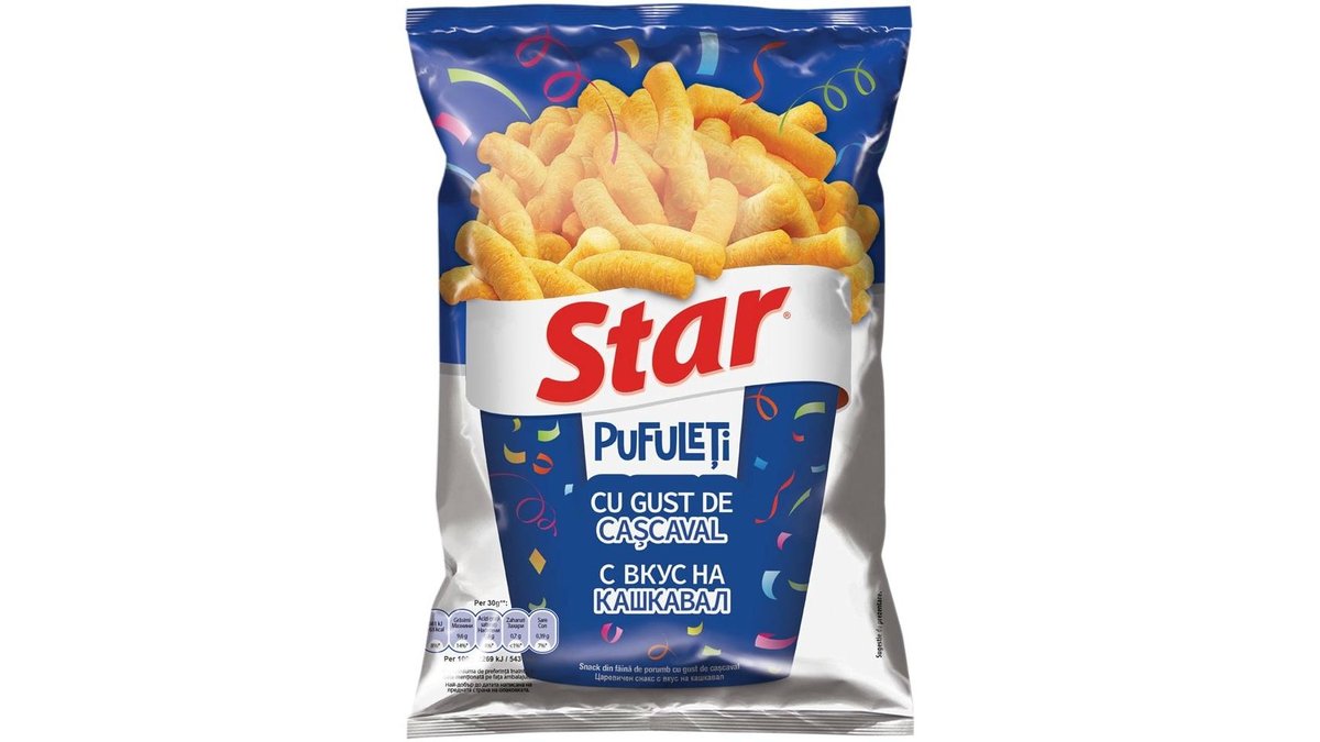 Star Pufuleti cu gust de cascaval 80g | Mega Image Pipera (R018) | Wolt