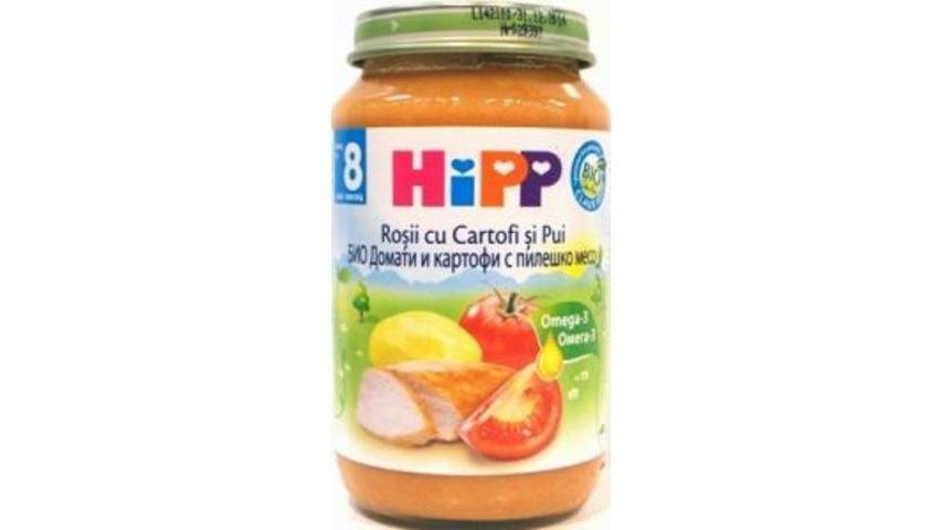 Piure cu rosii, cartofi si pui 8 luni+ Hipp 220g | Carrefour ...