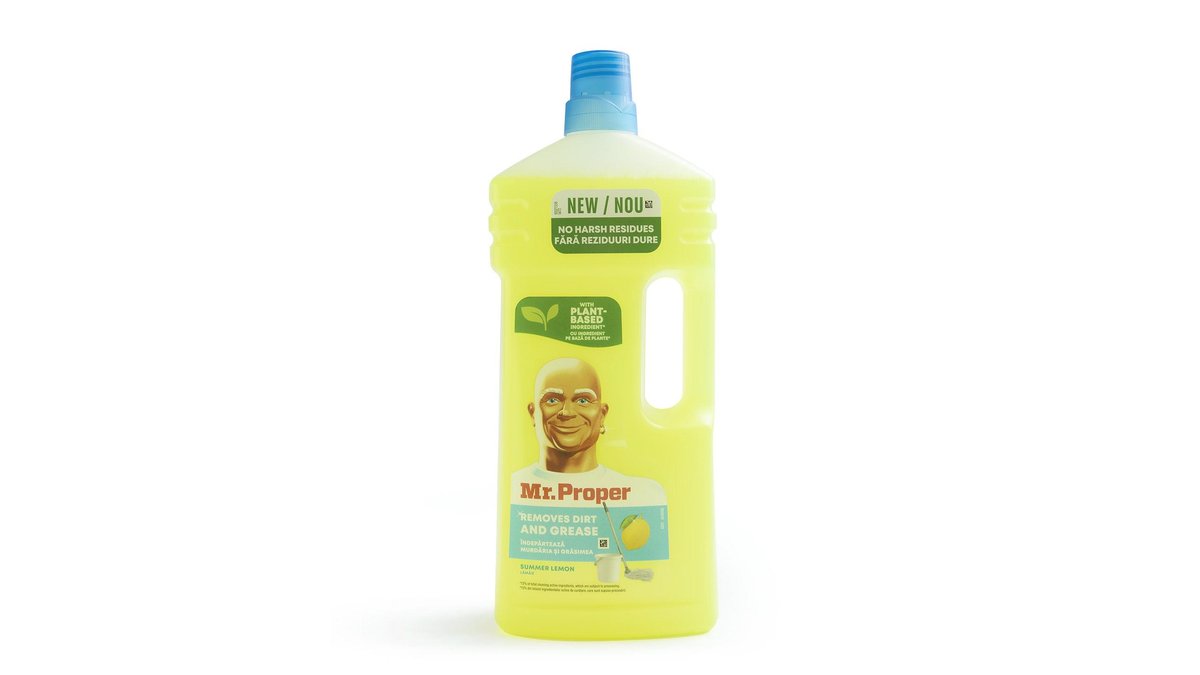 Detergent, Universal Pentru Podele, Lemon Mr. Proper 1,5 L | Carrefour ...