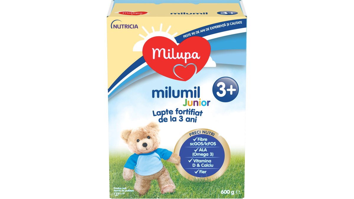 Lapte Praf Milupa Milumil Junior, 600 g, de la 3 ani | Carrefour ...
