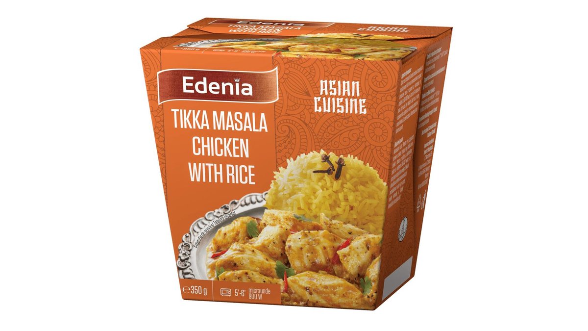 Pui tikka masala Edenia cu orez, 350 g | Auchan Hypermarket Cotroceni ...