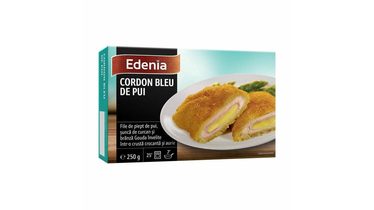 Cordon bleu de pui Edenia 250 g | Auchan Hypermarket Cotroceni | Wolt