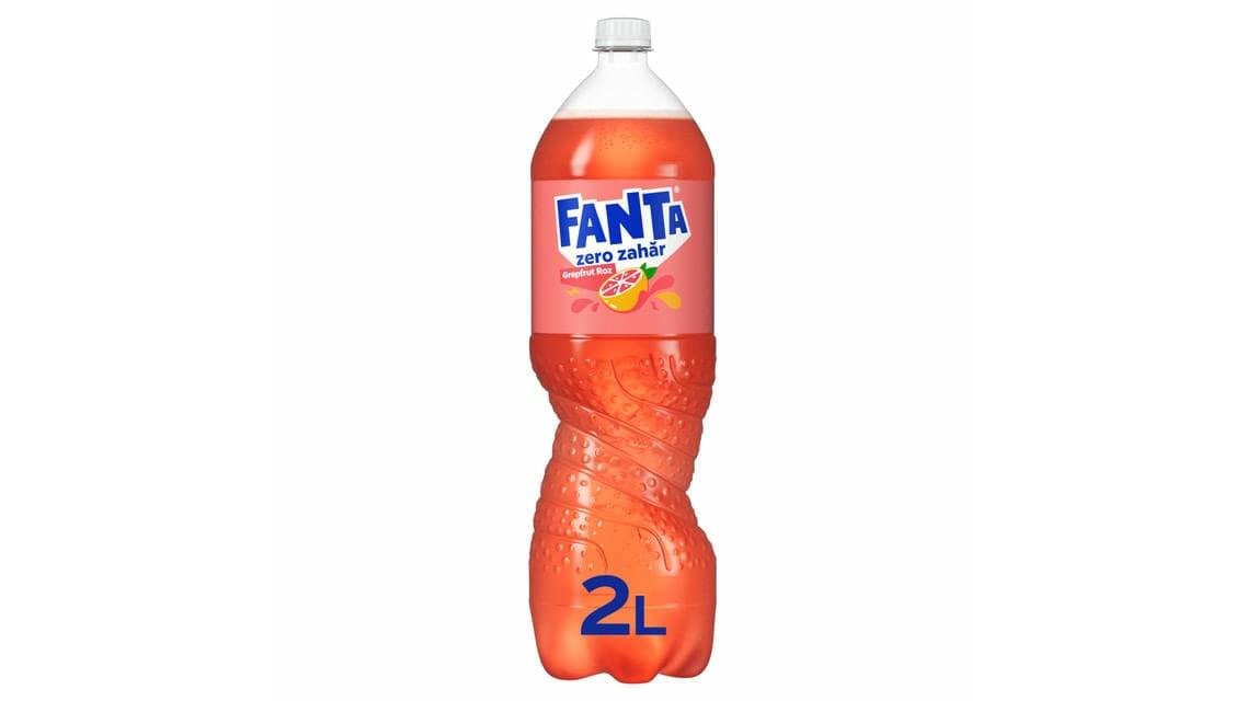 Bautura carbogazoasa Fanta Grapefruit Roz Zero Zahar, 2 l | Auchan ...