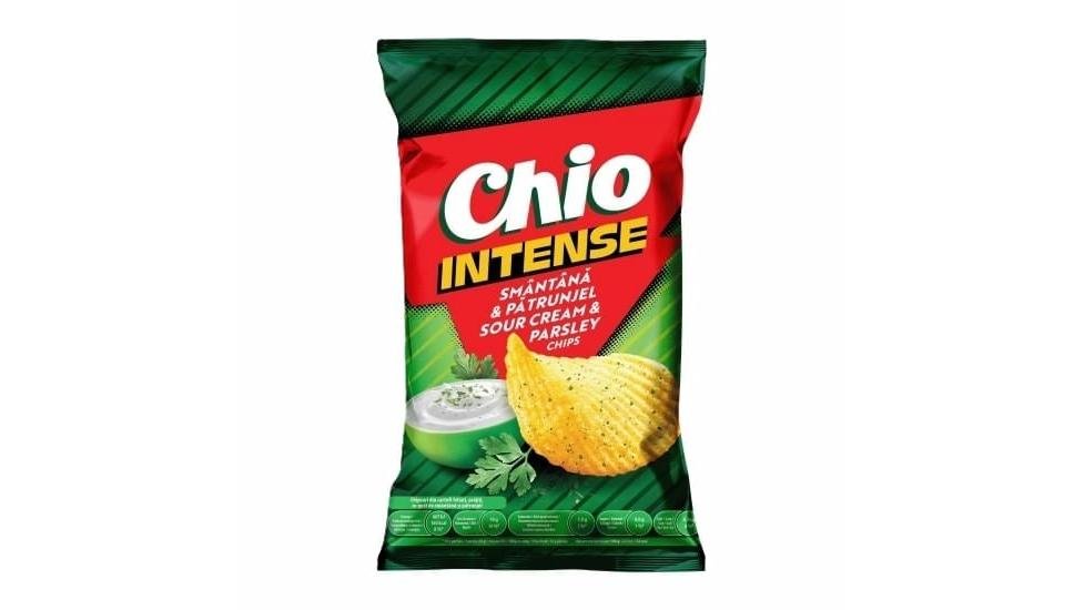 Chipsuri cu smantana si patrunjel Chio Intense, 120 g | Auchan ...