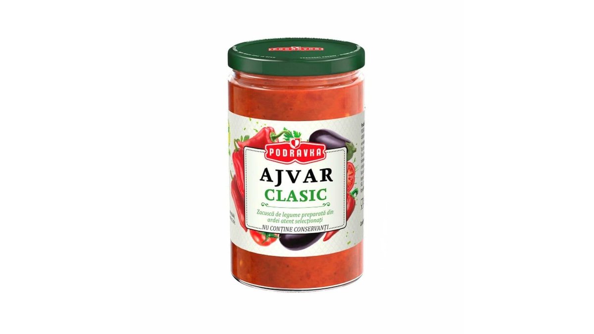 Zacusca de ardei rosii Podravka Ajvar, 350g | Auchan - Craiova | Wolt