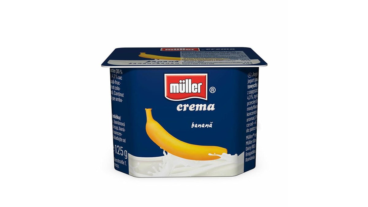 Iaurt crema Muller, diverse arome, 125 g | Auchan Hypermarket Deva | Wolt