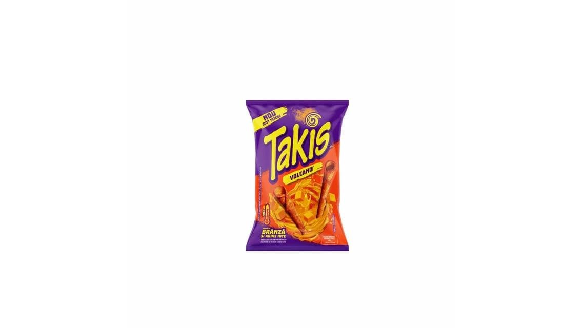 Tortilla chips Takis Queso Volcano, 55 g | Auchan Hypermarket Cluj ...
