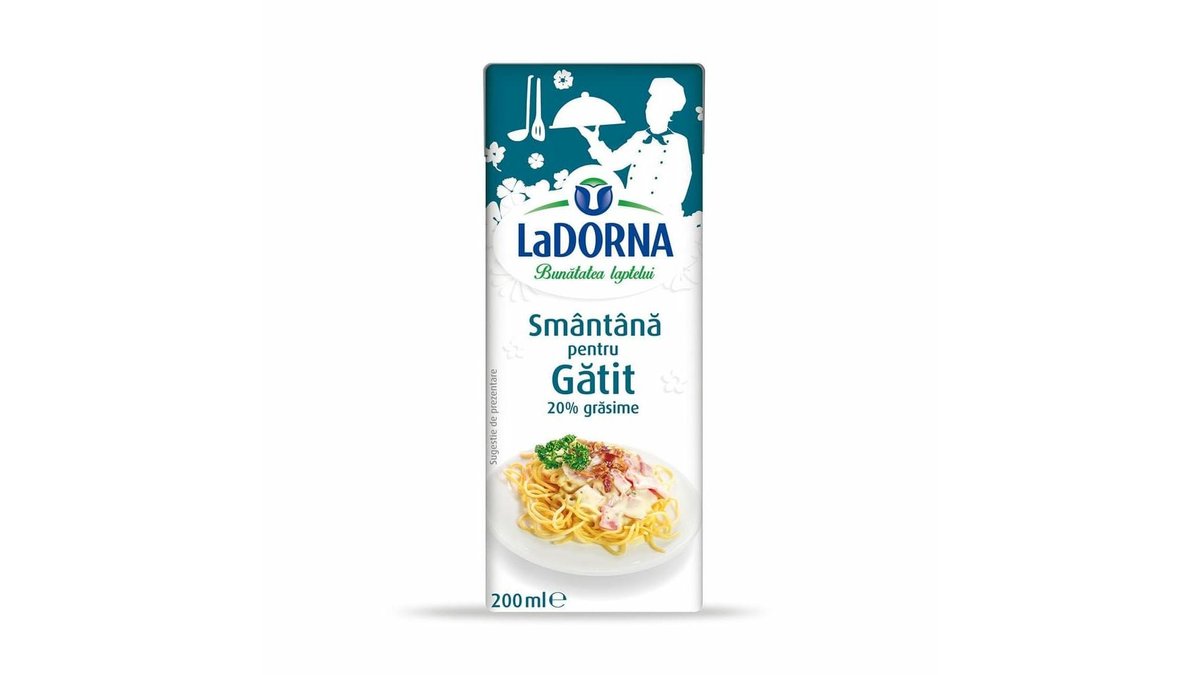 Smantana de gatit LaDorna, 20% grasime, 200 ml | Auchan Supermarket U ...