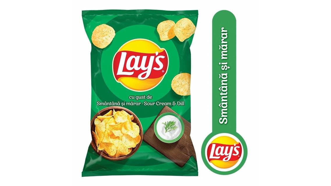 Chipsuri cu smantana si marar Lay`s, 125 g Chipsuri cu smantana si marar Lay`s, 125 g | Auchan ...