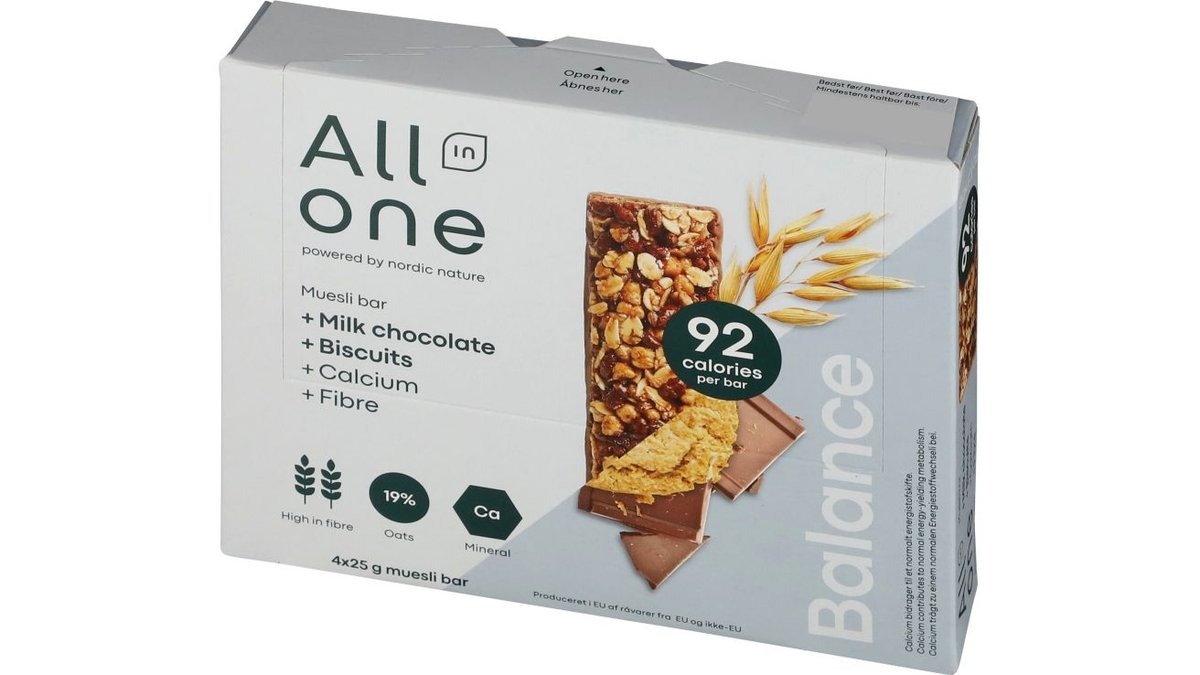 Müslibar m. kiks & chokolade, All in One | Wolt Market Søborg ...