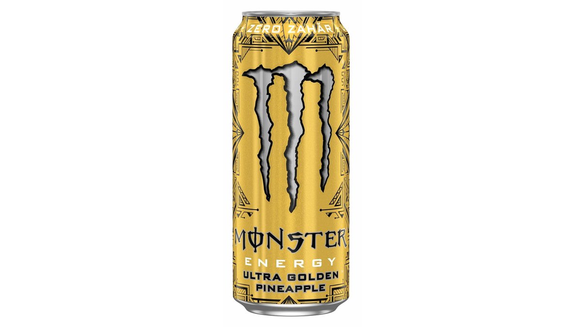 Bautura energizanta Monster Ultra Golden Pineapple Zero Zahar, doza, 0. ...