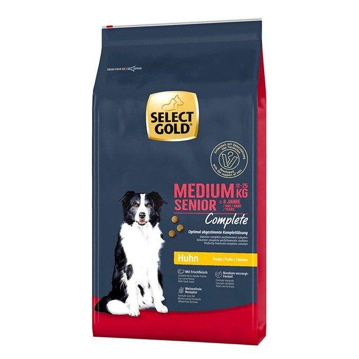SELECT GOLD - Senior Complete Medium kylling 12 kg | Maxi Zoo ...