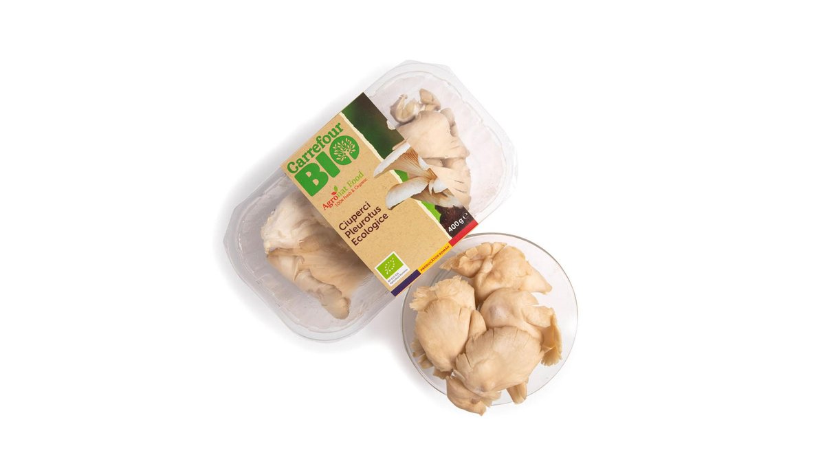 Ciuperci Pleurotus, Carrefour Bio 300g, calitatea I, Romania ...