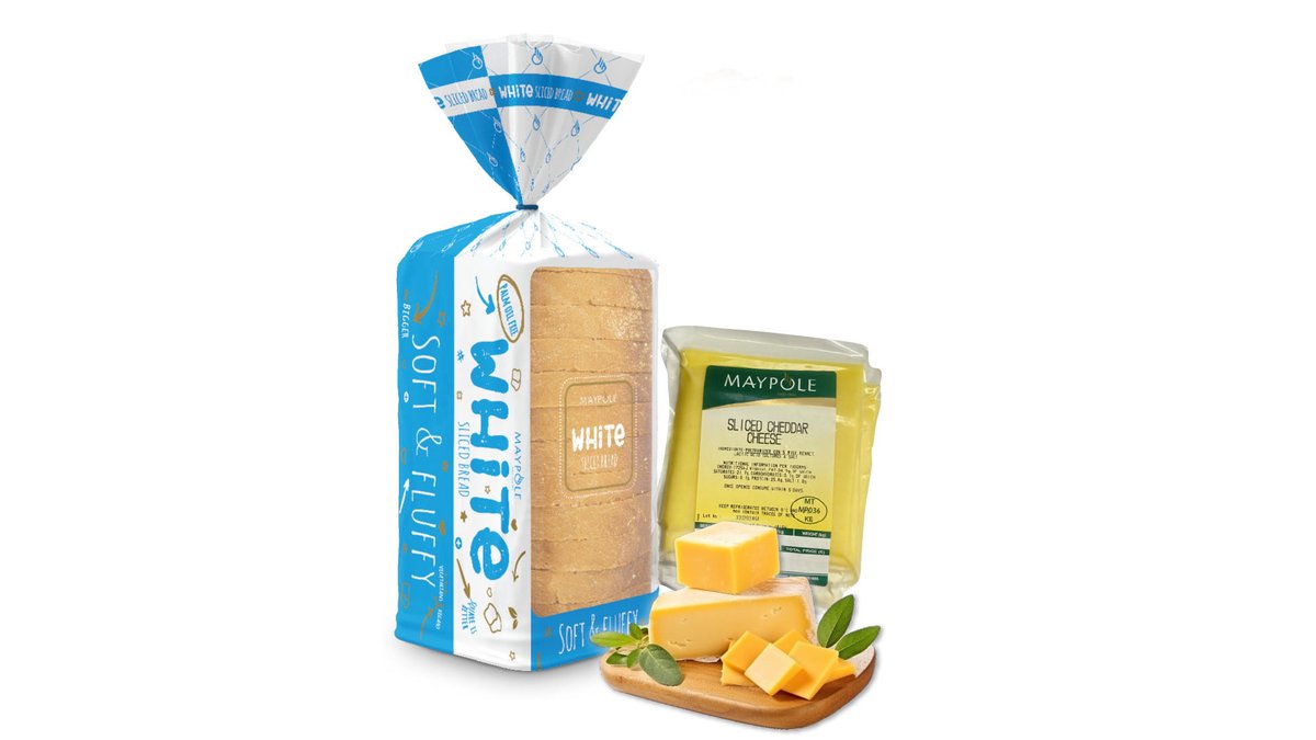 White Slice Loaf & Sliced Cheddar Cheese | Maypole Żurrieq | Wolt