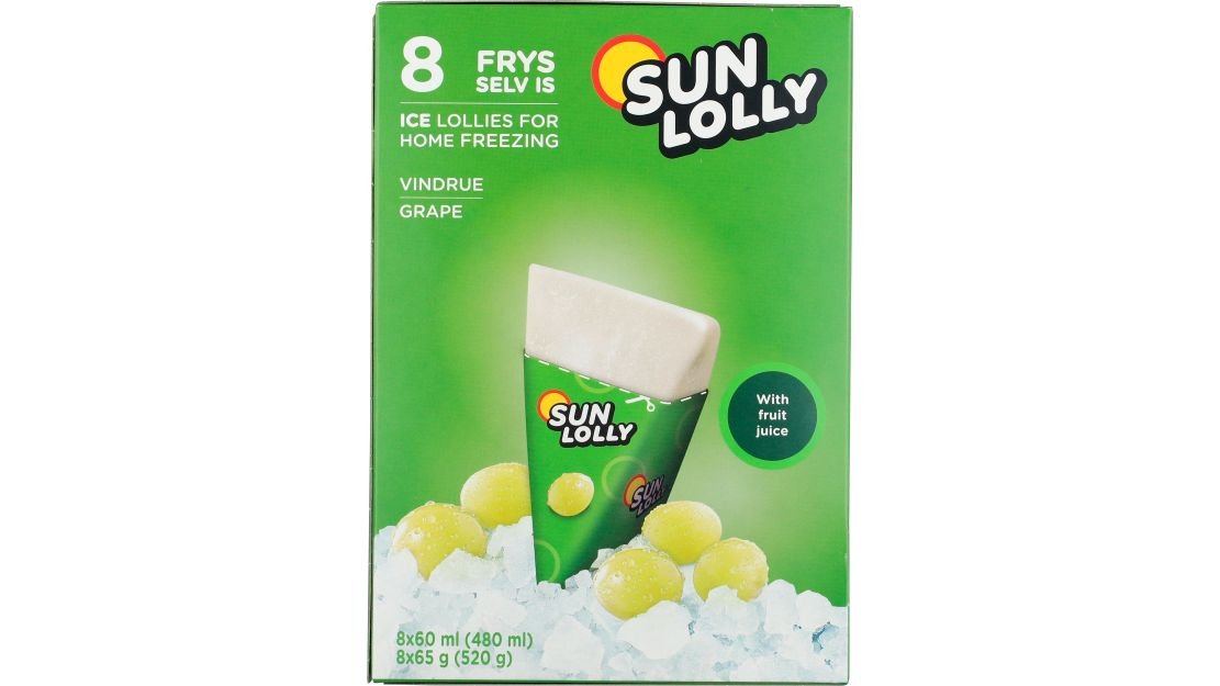 Frys selv-is m. vindrue, Sun Lolly | Wolt Market Aalborg Vesterbro | Wolt