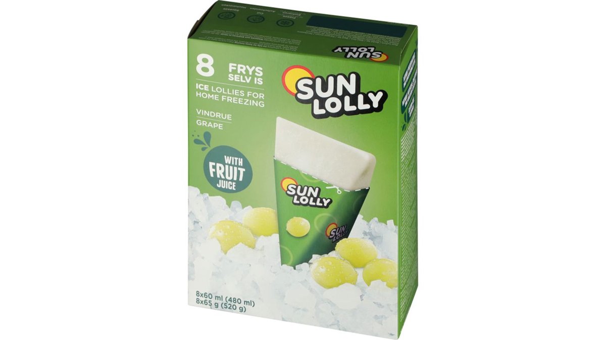Frys selv-is m. vindrue, Sun Lolly | Wolt Market Odense Vestre ...