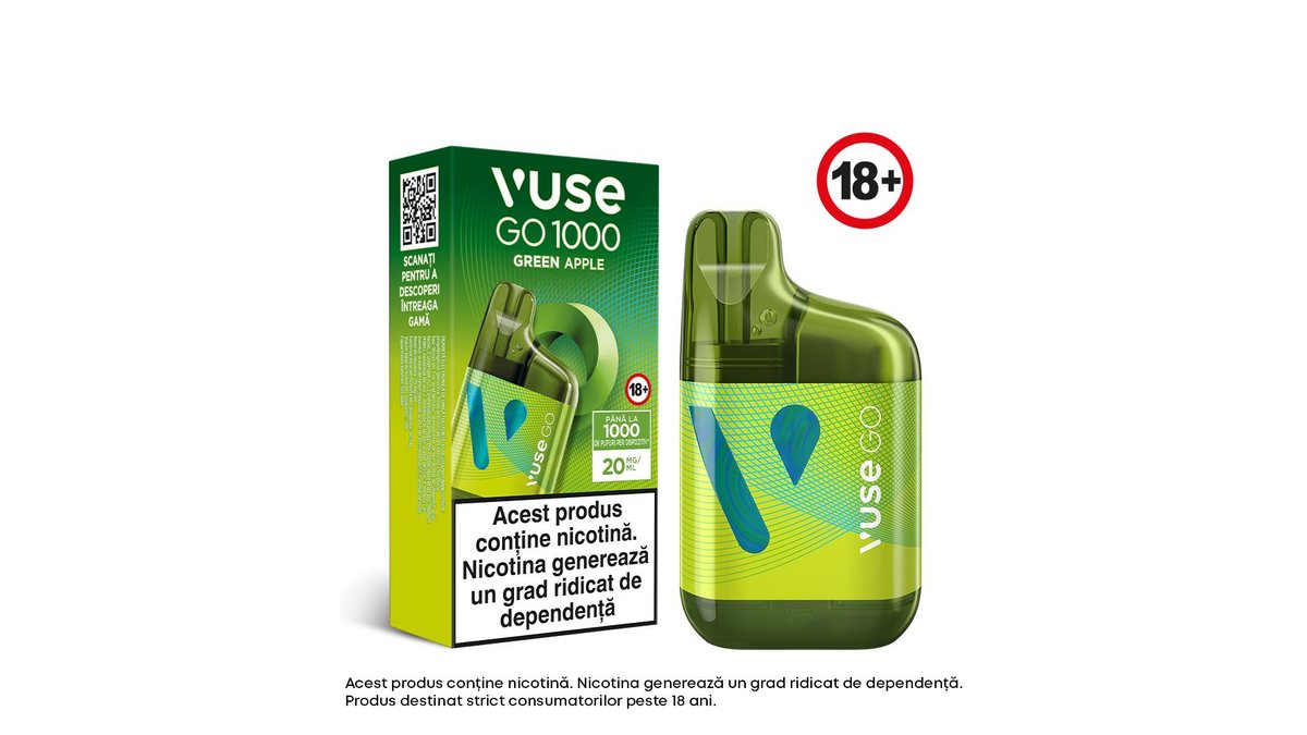 Vuse GO 1000 BOX Green Apple 20mg/ml | Vuse Go - Viilor - R1902 | Wolt