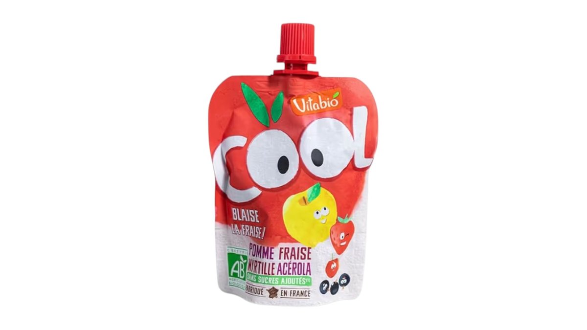 Vitabio Organic Cool Fruits - Apple Strawberry + Acerola 90g | Wolt Market Paphos | Wolt