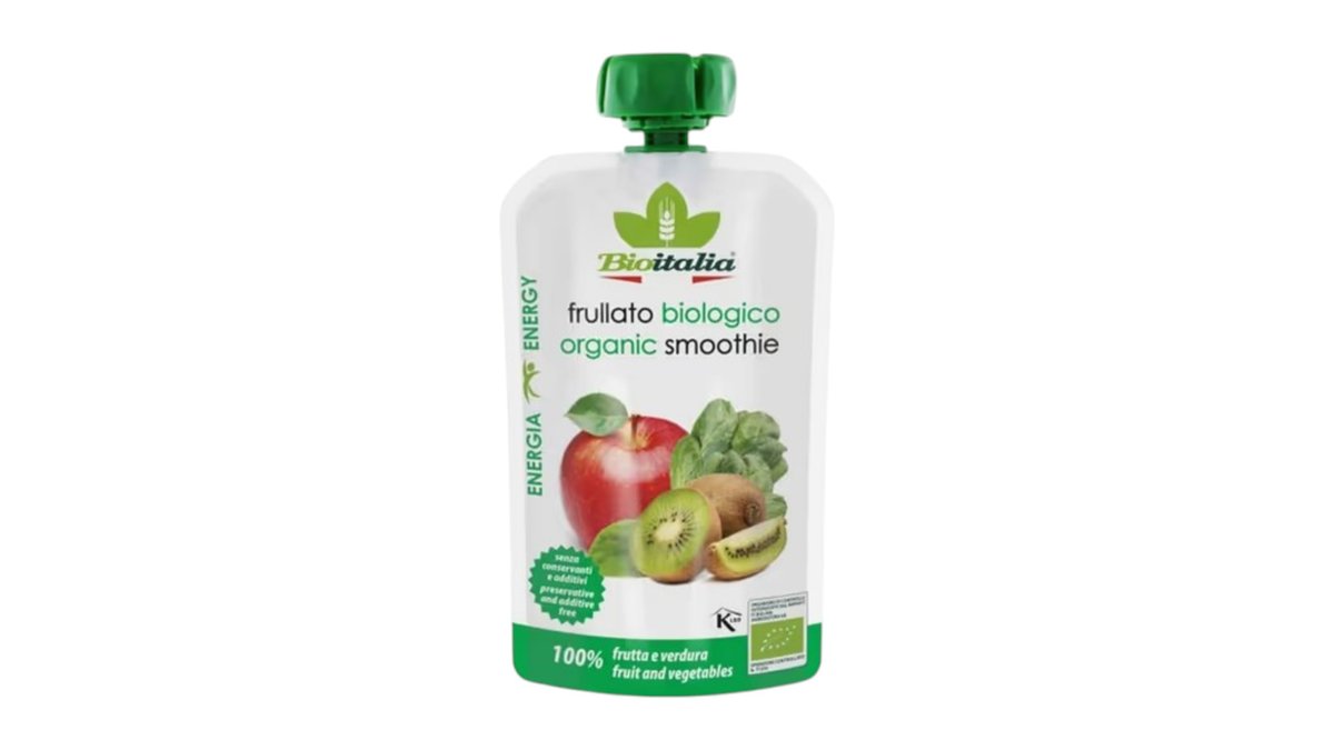 Bioitalia Apple Kiwi Spinach Bio Juice 120gr | Wolt Market Paphos | Wolt
