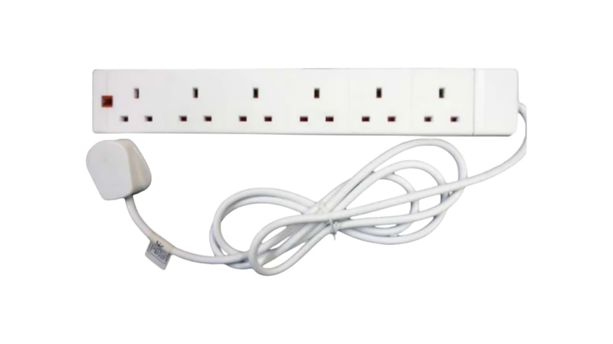 Powerplus 6 Way Extension Lead 2m | Wolt Market Burmarrad | Wolt