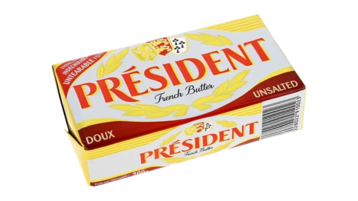 President Butter Unsalted, 200g | Wolt Market San Gwann | Wolt