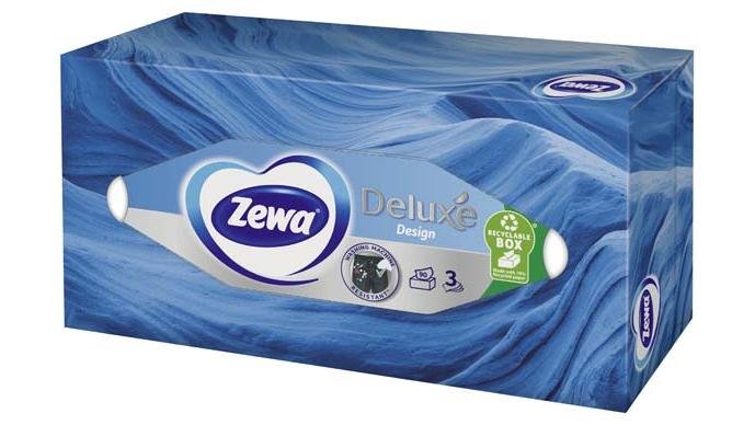Servetele faciale Zewa Deluxe Design, 3 straturi, 90 bucati | Carrefour ...