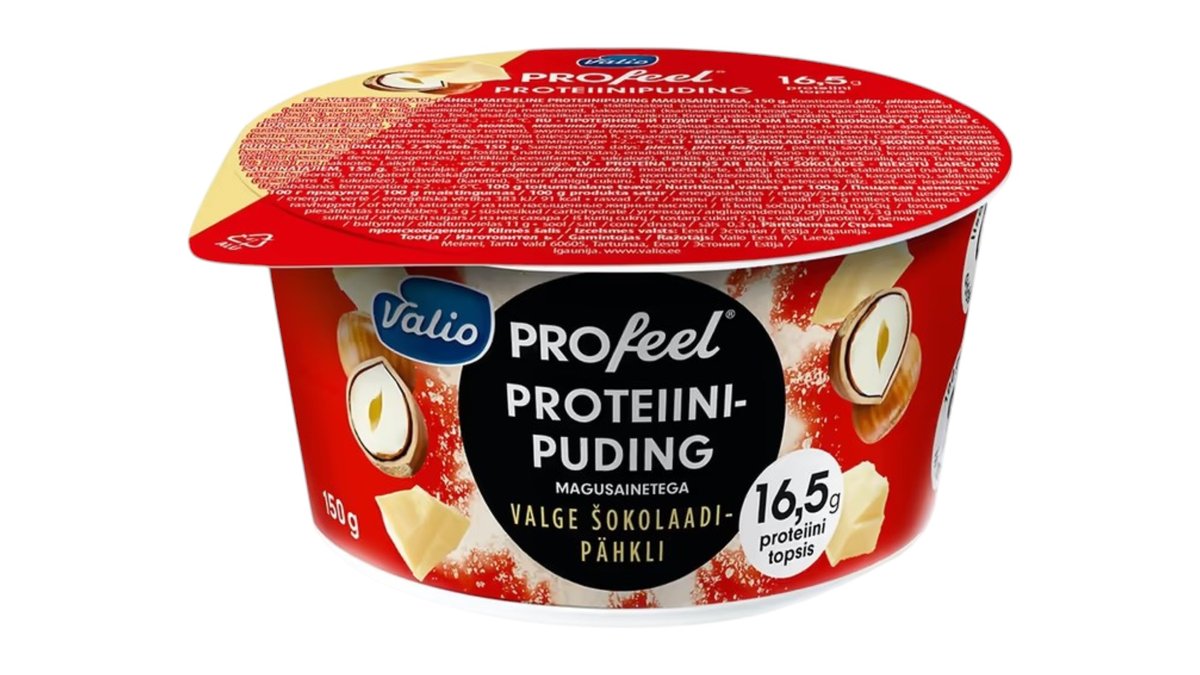 Valio ProFeel proteiinipuding valge šokolaadi-pähkli, 150g | Wolt Market Maakri | Wolt