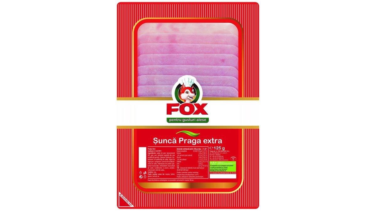 Sunca Praga extra feliata Fox 125g | Carrefour Hypermarket City Park ...