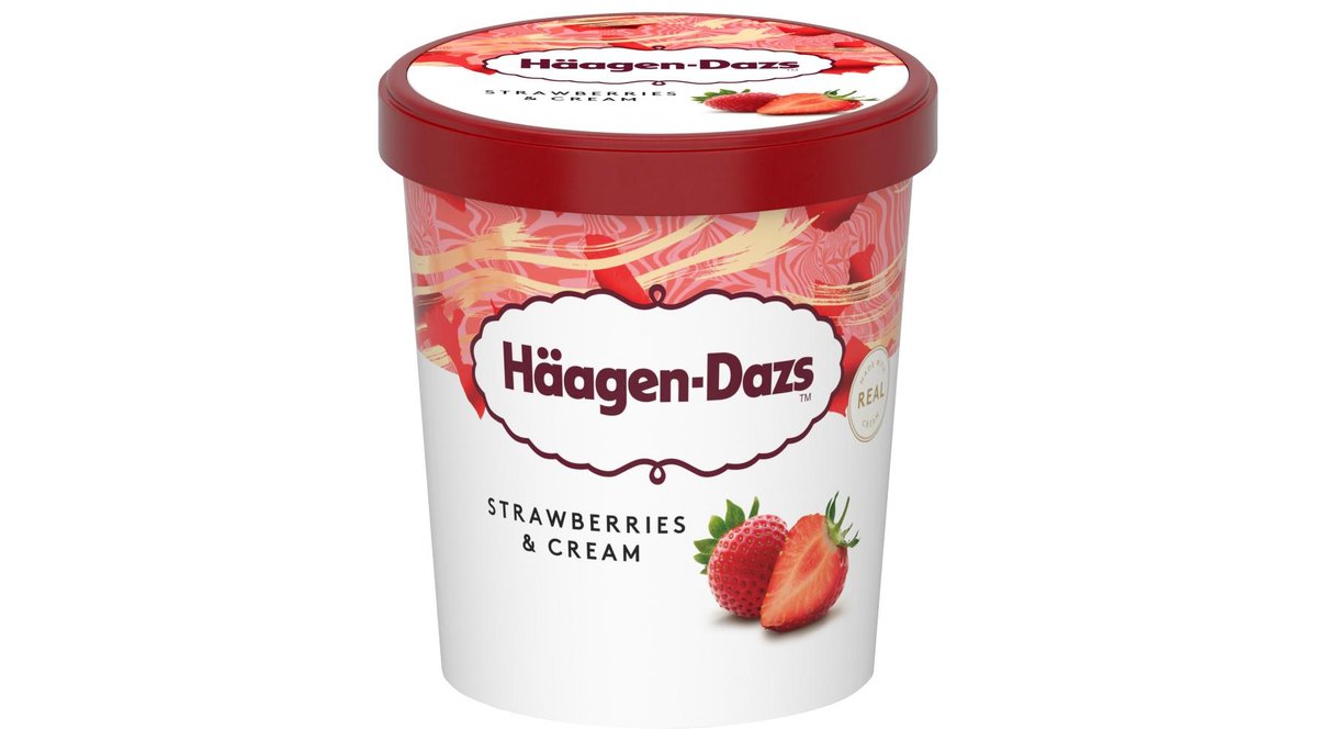 Inghetata Haagen Dazs Capsuni Si Frisca 460 ML | Carrefour Hypermarket ...
