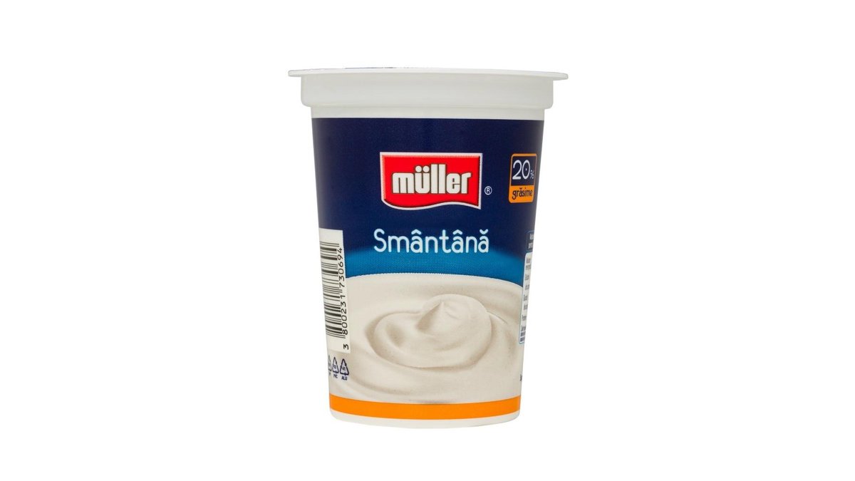 Smantana 375G 20% Muller | Carrefour Hypermarket Pantelimon (9470) | Wolt