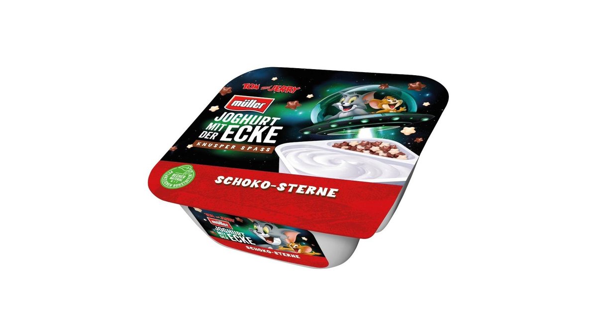 Muller Mix Tom&Jerry iaurt cu stelute de ciocolata 140g | Carrefour ...