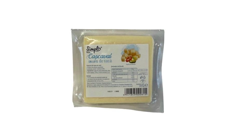 Cascaval din lapte de vaca, Simpl, 300g | Carrefour Hypermarket Soseaua ...