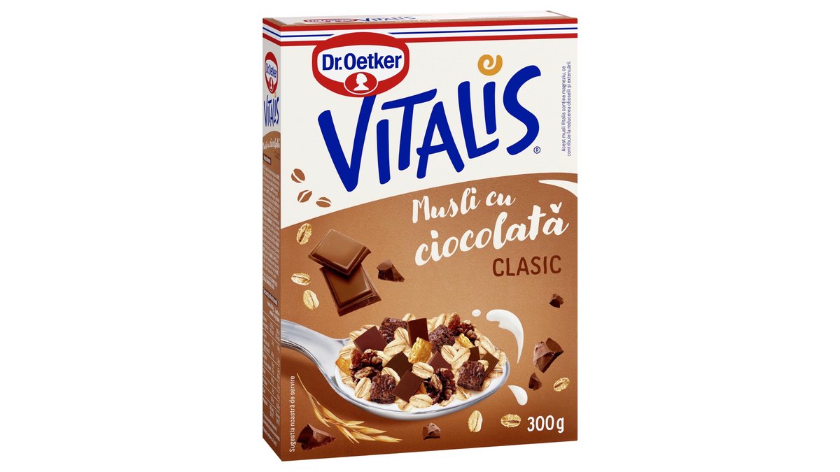 Musli cu ciocolata Dr. Oetker Vitalis 300g | Carrefour Hypermarket ...