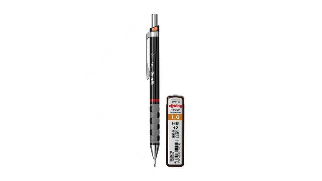 Set creion mecanic Rotring Tikky III Original 1.0mm cu mina 1.0mm HB ...