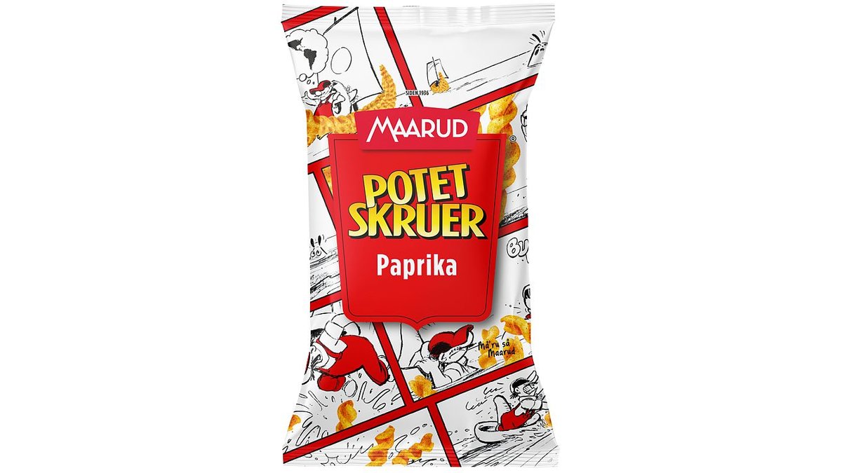 Maarud Potetskruer Paprika, 90 g | Wolt Market Oslo Øst | Wolt