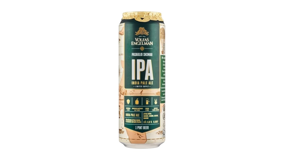 Volfas Engelman IPA pivo svetlé, 568 ml | Wolt Market Košice | Wolt