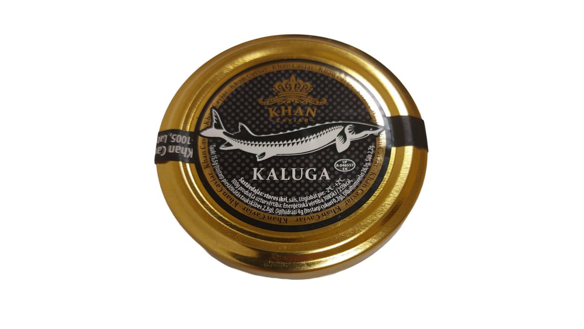 Ikri stores melnie (Acipenser Schrenkii-Huso Dauricus) 100g Khan Caviar 0.1kg | SKY (Ulmanis) | Wolt