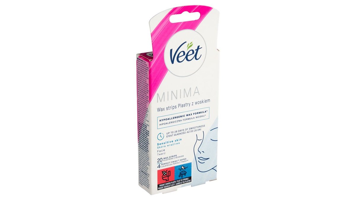 Veet Minima Easy Gel voskové pásiky na tvár a obrúsky 20 ks | Tesco ...