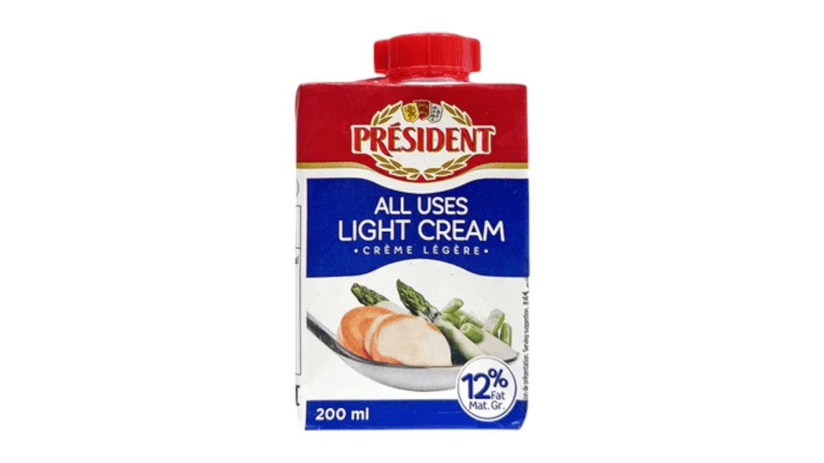 President Light Cooking Cream 12%, 200 ml | Wolt Market Burmarrad | Wolt