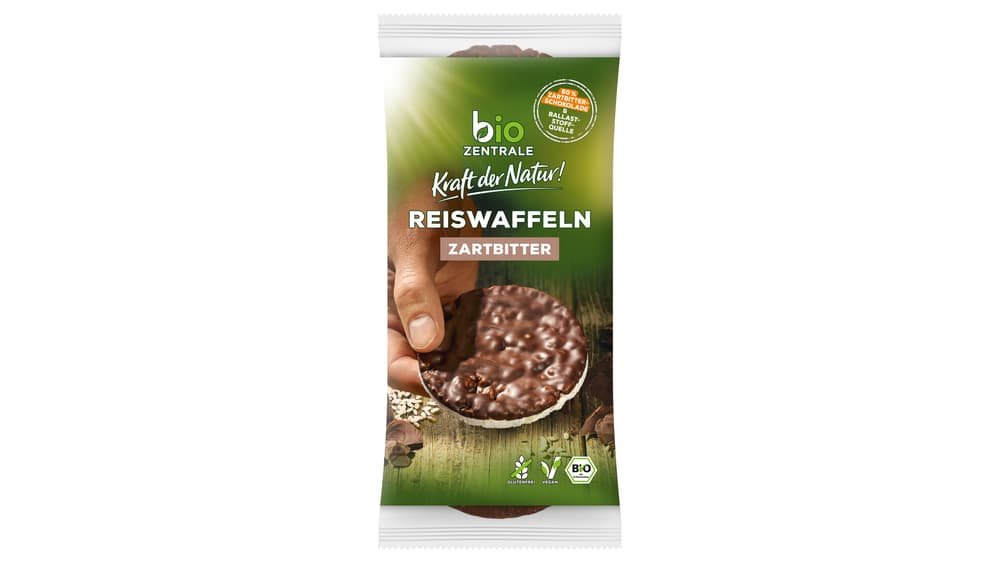 BioZentrale Reiswaffel Zartbitter | Knuspr München | Wolt
