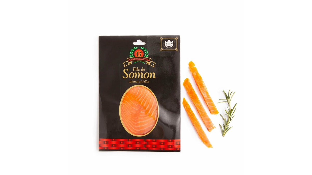 File de somon afumat, feliat Gastronatura 100g | Carrefour Hypermarket Afi Ploiesti (9478) | Wolt