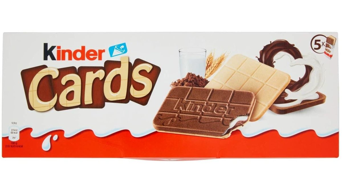 Biscuiti Cu Ciocolata Cards Kinder 128 G | Carrefour Hypermarket Cluj ...