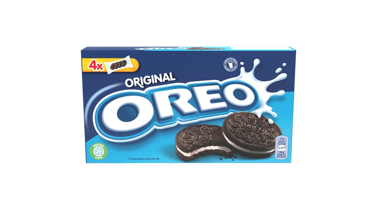 Oreo Original Biscuiti cu cacao & crema cu aroma de vanilie 176g ...