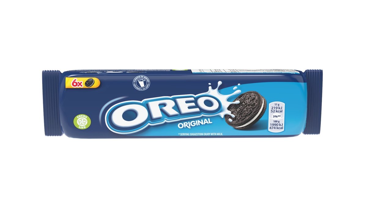 Oreo original Biscuiti cu cacao & crema cu aroma de vanilie 66g ...