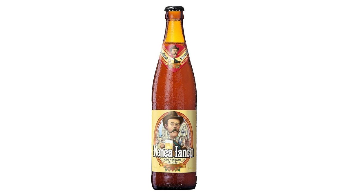 Bere Alba Nefiltrata Din Grau 5,5% Alc. Sticla 50Cl Nenea Iancu ...