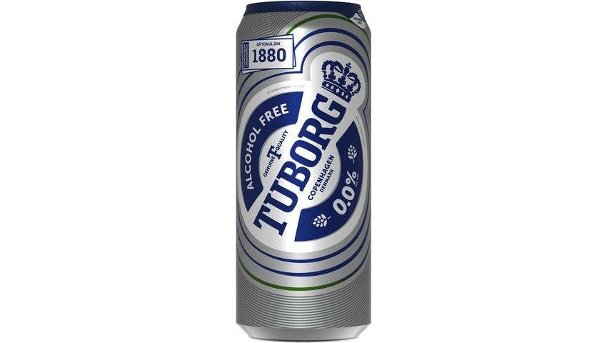 Tuborg Bere Blonda Fara Alcool Doza 0.5L | Carrefour Hypermarket Blejoi ...