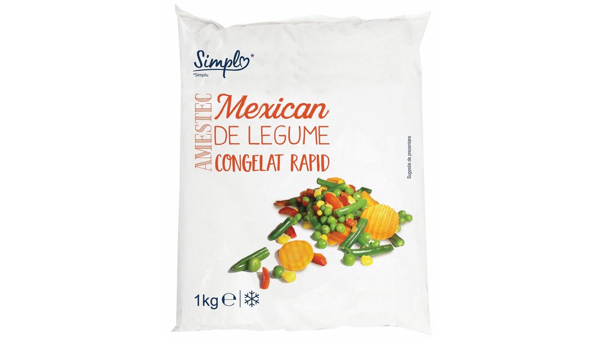 Amestec Mexican de legume Simpl 1kg | Carrefour Hypermarket Lujerului (9471) | Wolt