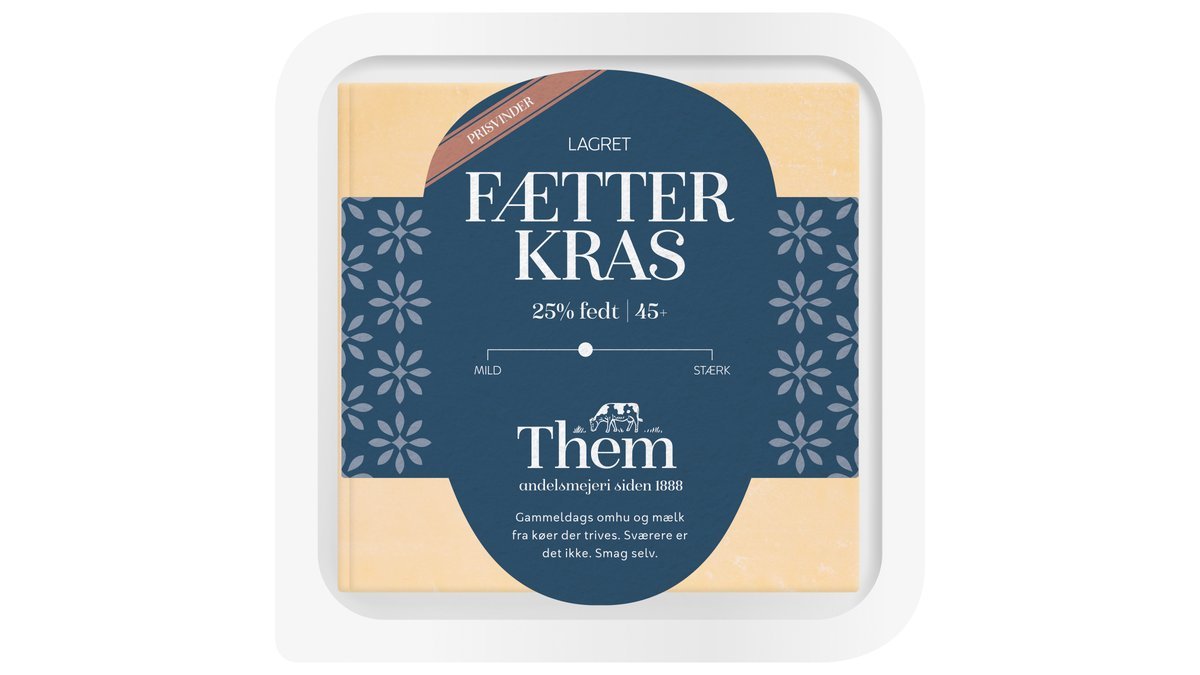 Ost i skiver Fætter Kras lagret 45+. Them | Wolt Market Kbh ...