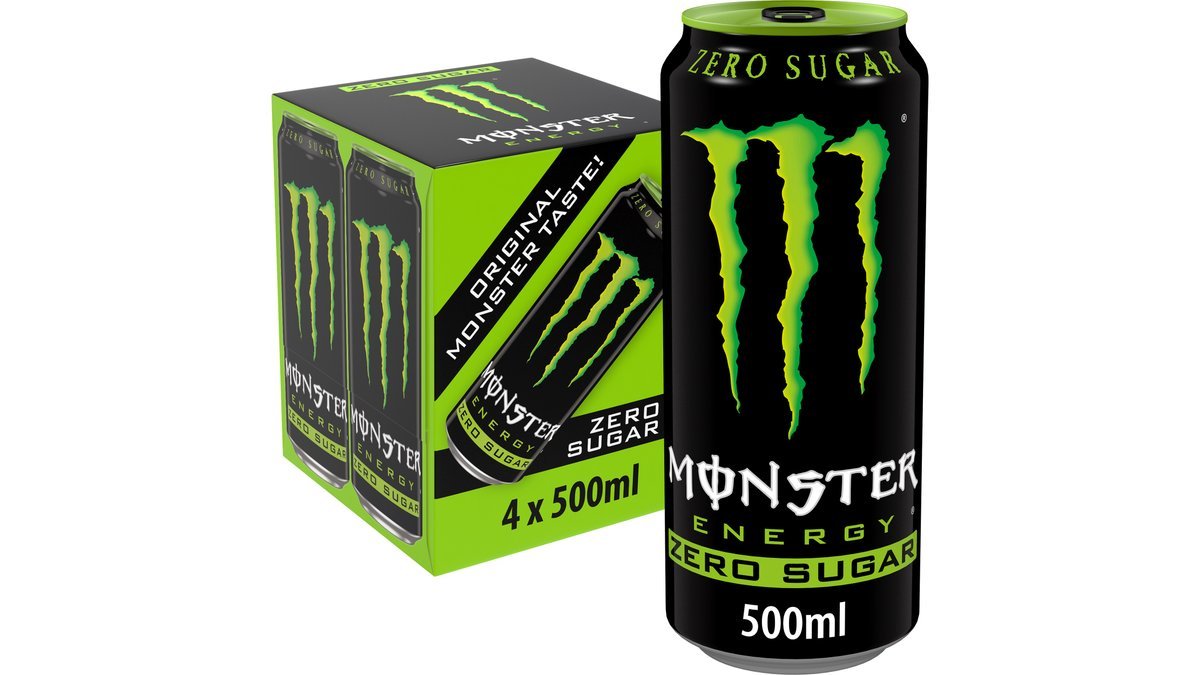 Energidrik 4-pak Energy Zero Sugar, Monster | Wolt Market Kbh Bådehavnsgade | Wolt