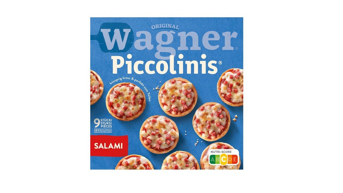 ️ Wagner Piccolinis Mini-Pizza Salami (9 Stück), 270 g | Wolt Market Neukölln | Wolt